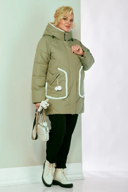 Куртка 2131 олива Shetti купить в интернет магазине Велесмода